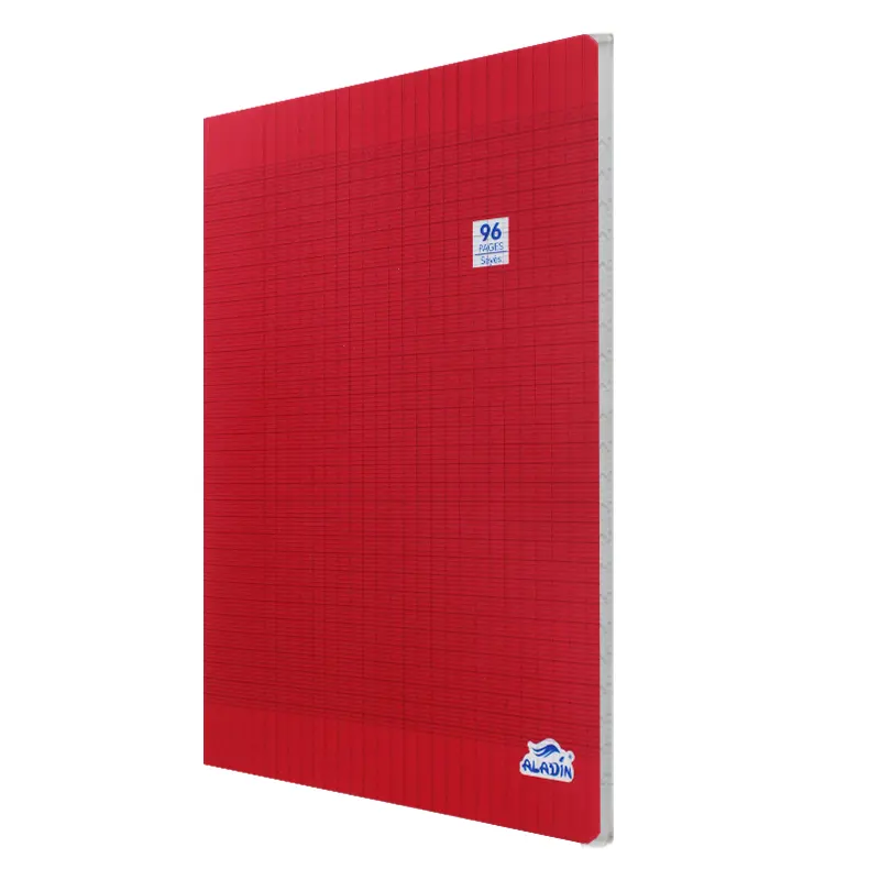 Cahier piqûre XL 96p seyès rouge Aladin - SYNOTEC