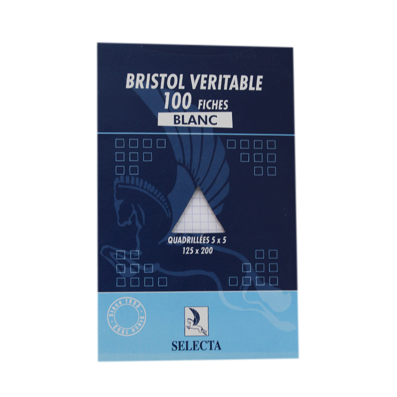 Fiche Bristol PM Blanc SELECTA PAQ100 - SYNOTEC